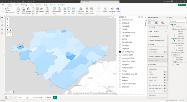 Putting Wales on the Map in Power BI with Icon Map | Tekantis Icon Map